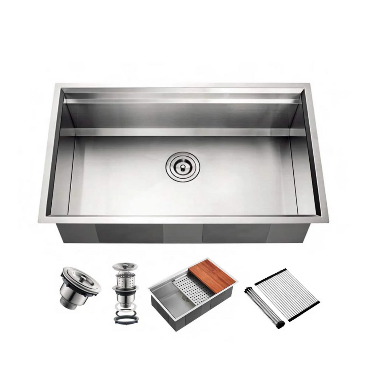 Agua Canada EMPIRE Single Bowl 32’’X19’’ Undermount Kitchen Sink With ...