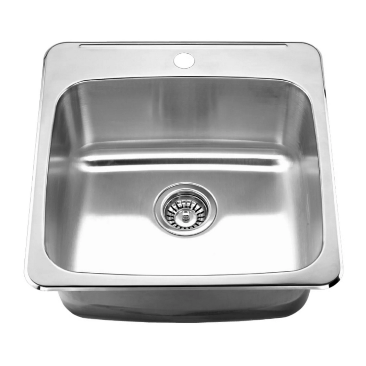 Agua Canada ERA1 Single Bowl 20X20.5 Top Mount Kitchen Sink — Rise