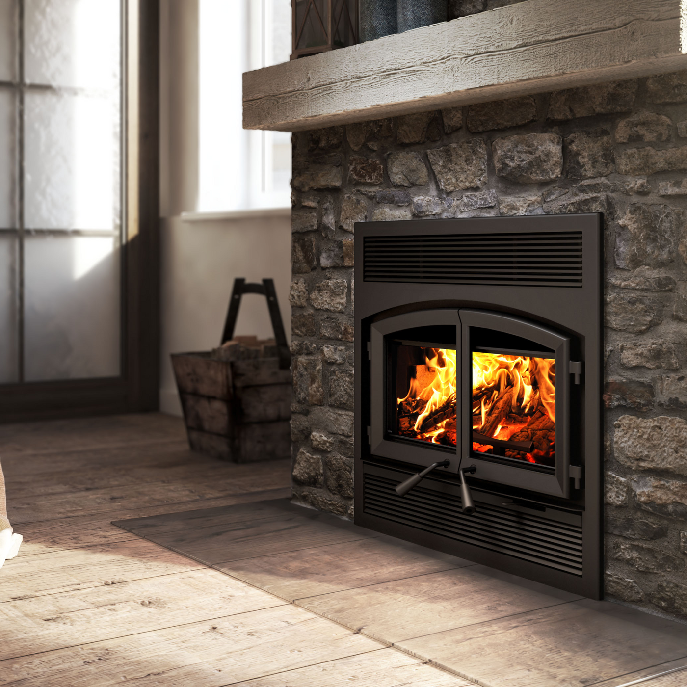 Enerzone Solution 2.5 ZC II High-Efficiency Fireplace Bundle — Rise