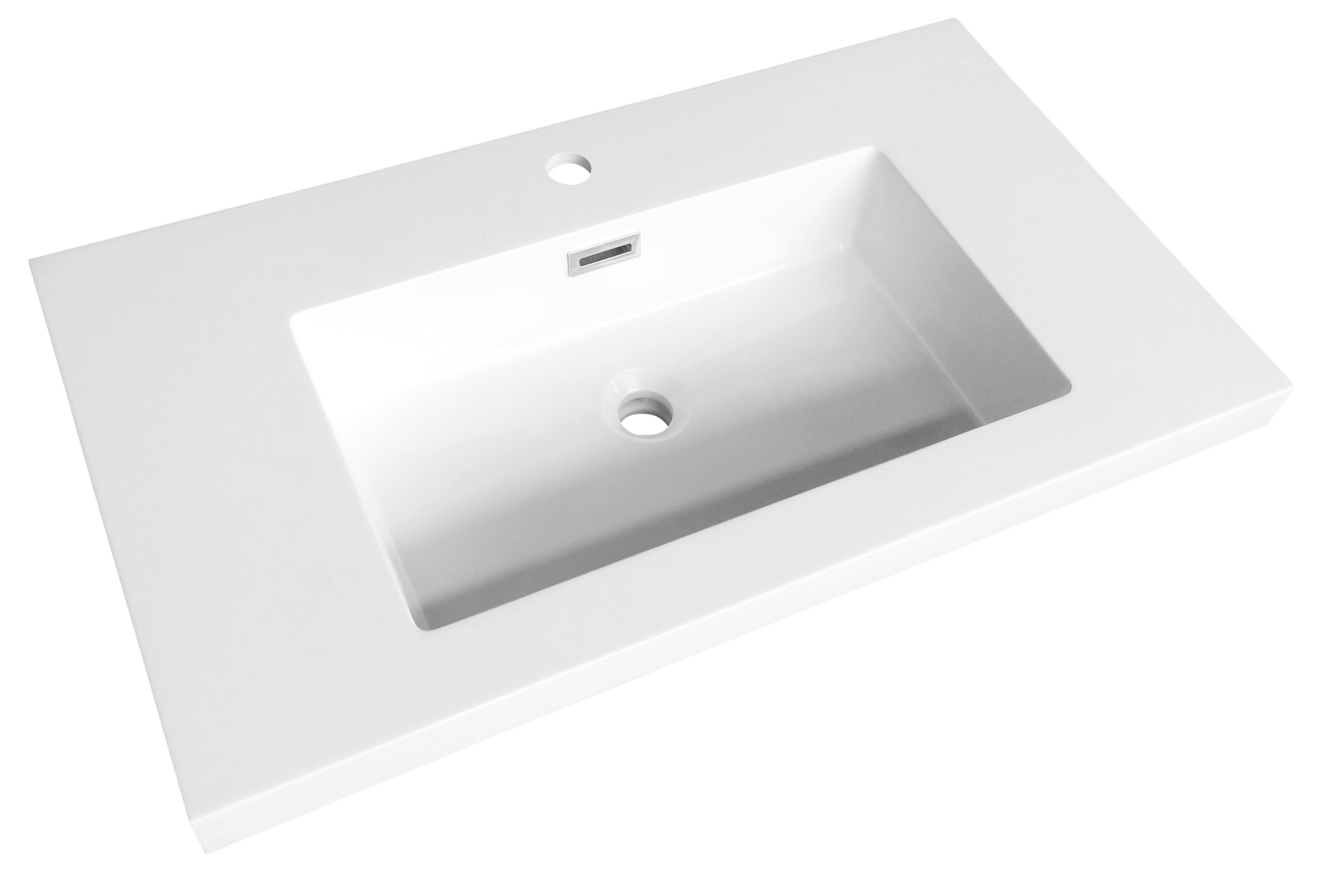 Agua Canada LANCELOT-904 18’’X 35’’ Semi-recessed Polymer Sink — Rise