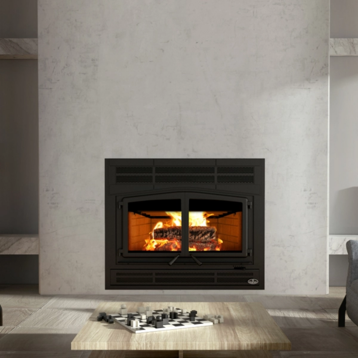 Osburn Horizon OB04010 High-Efficiency Fireplace Bundle — Rise