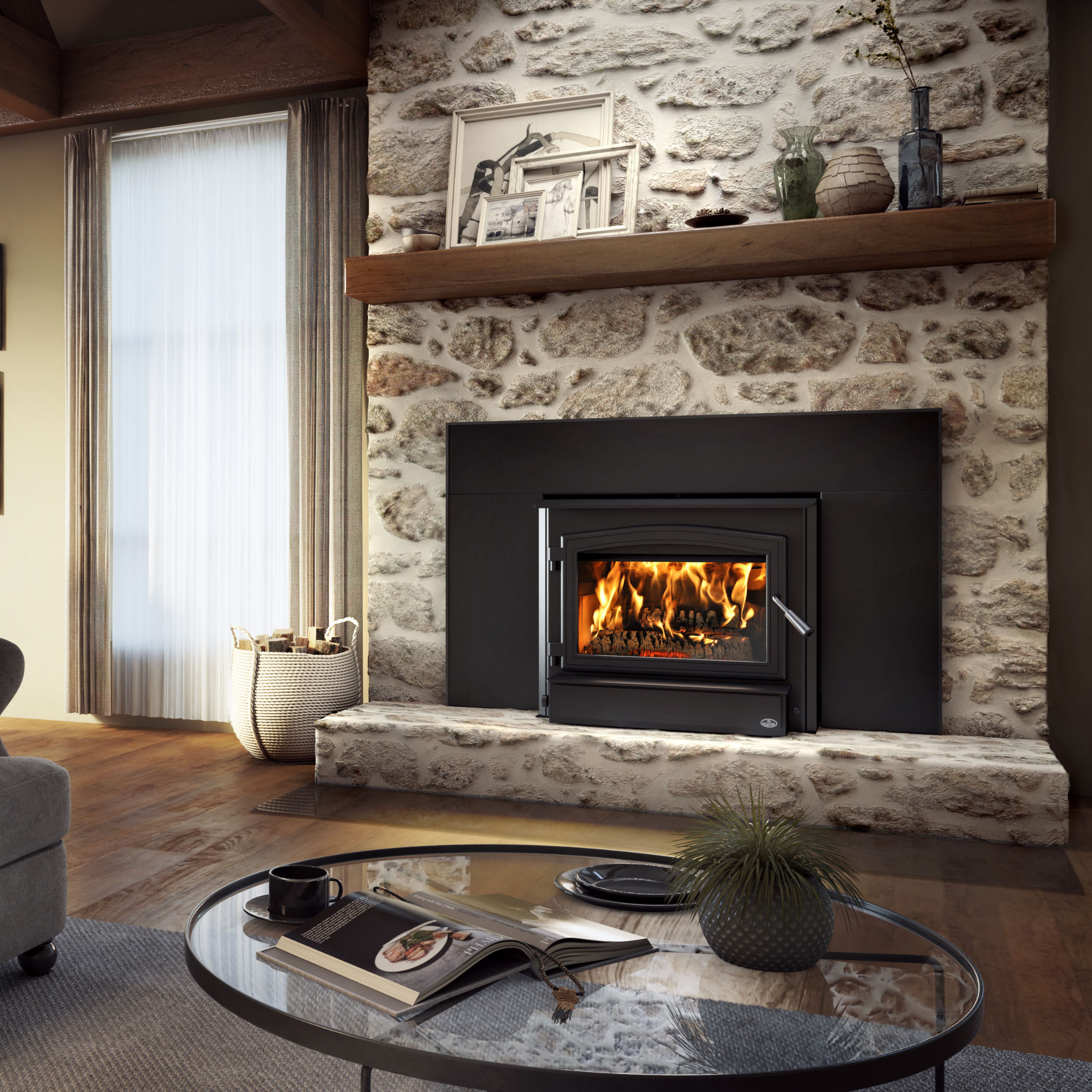 Osburn 3500-I Wood Insert Bundle — Rise