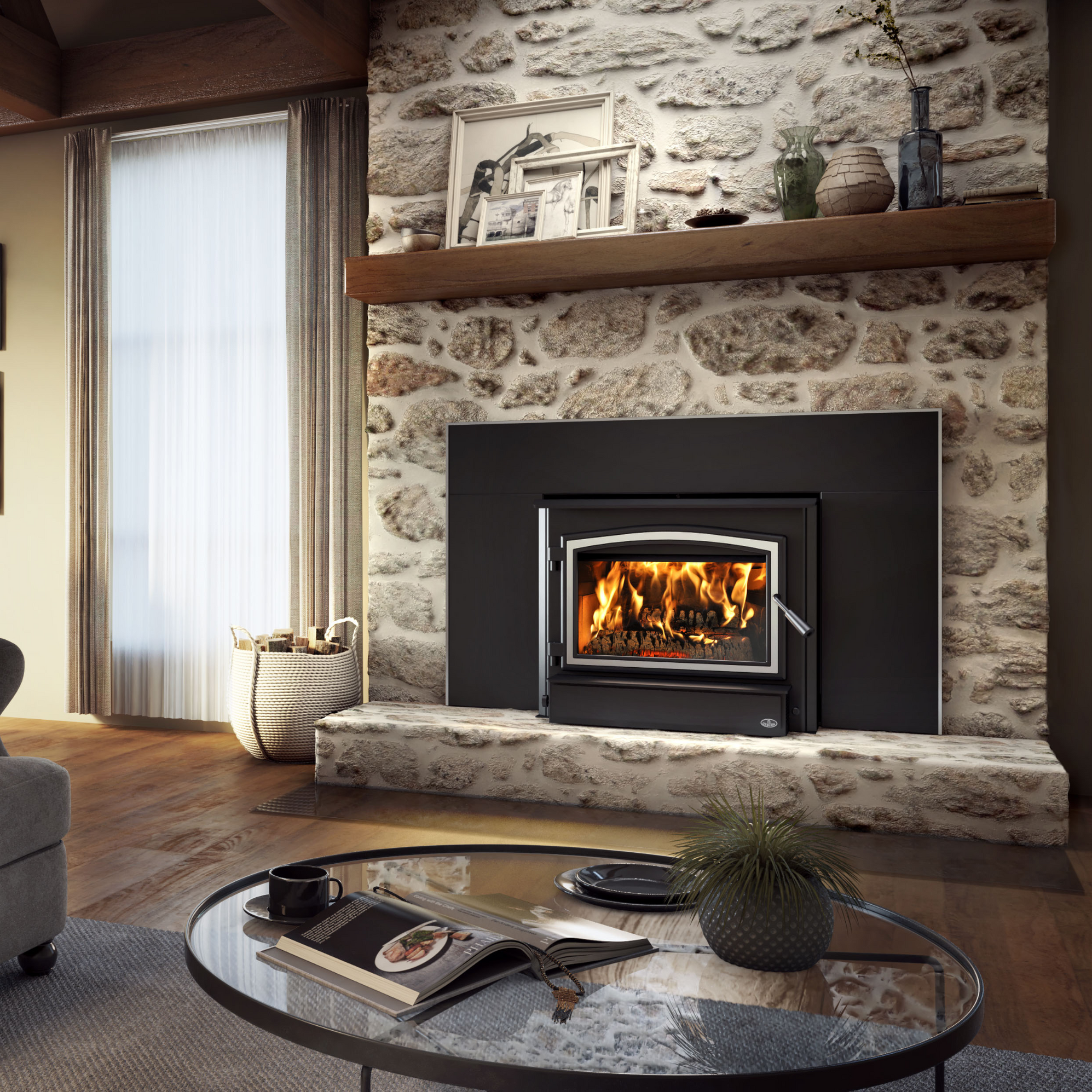 Osburn 3500-I Wood Insert Bundle — Rise