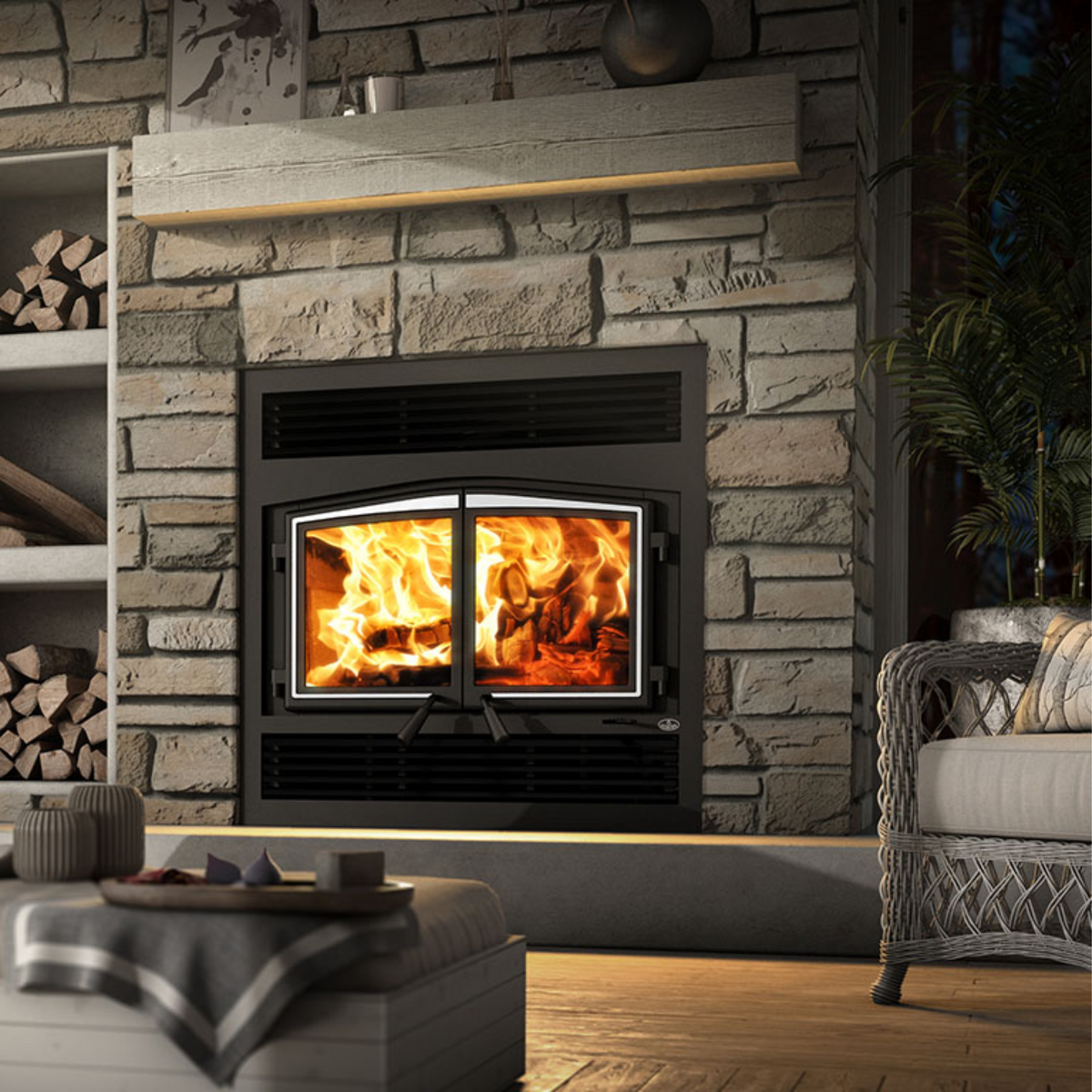 Osburn Stratford II High-Efficiency Wood Stove Bundle — Rise