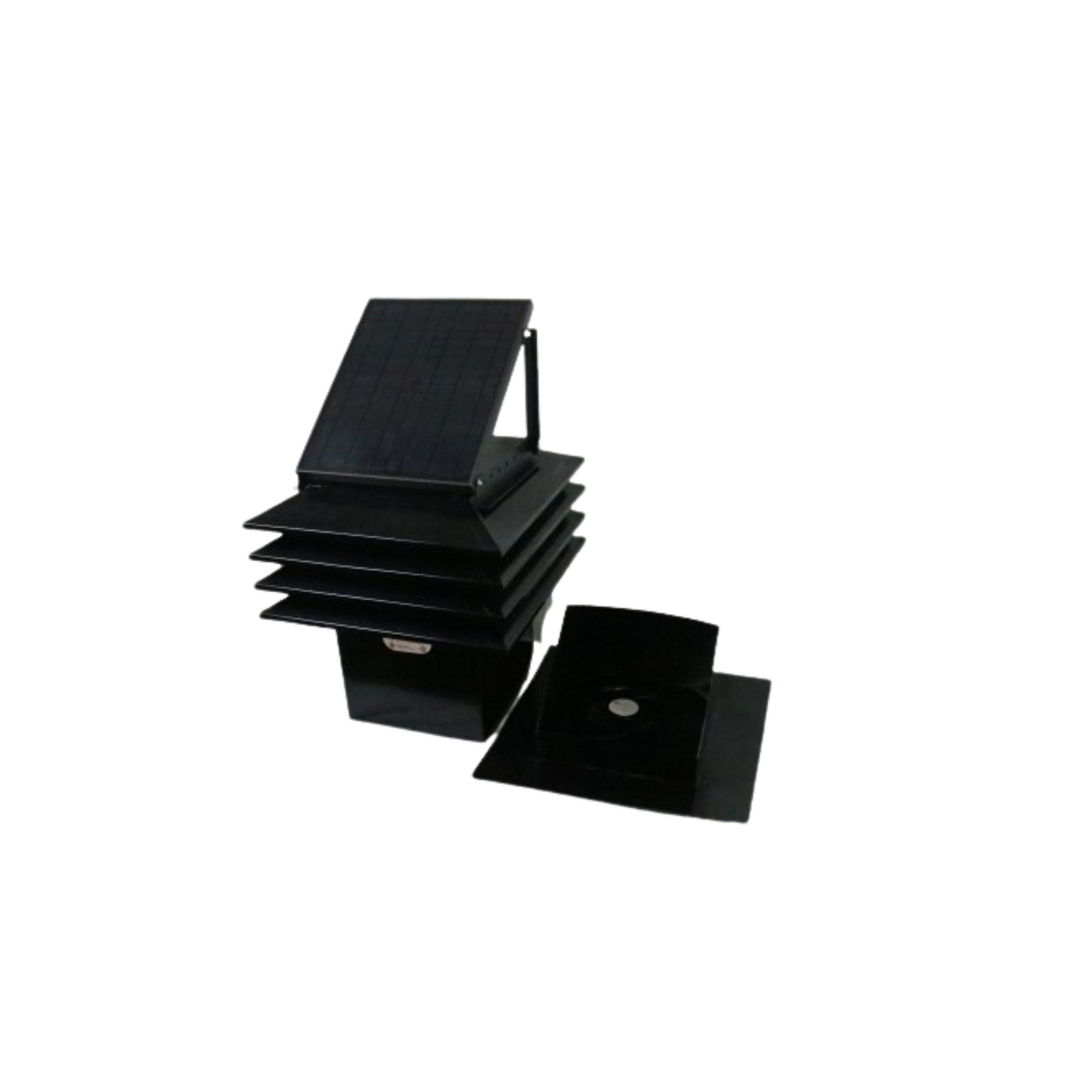 iSolar 20W106-OPTIFLEX Modular Solar Attic Fan Optimum Tower Vent Bund ...