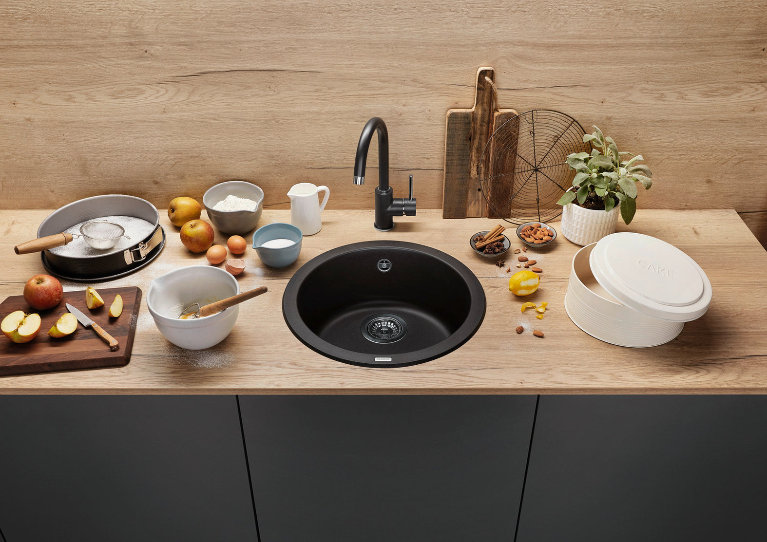 Blanco Rondo Single Bowl Dual Mount Round SILGRANIT Bar Sink — Rise
