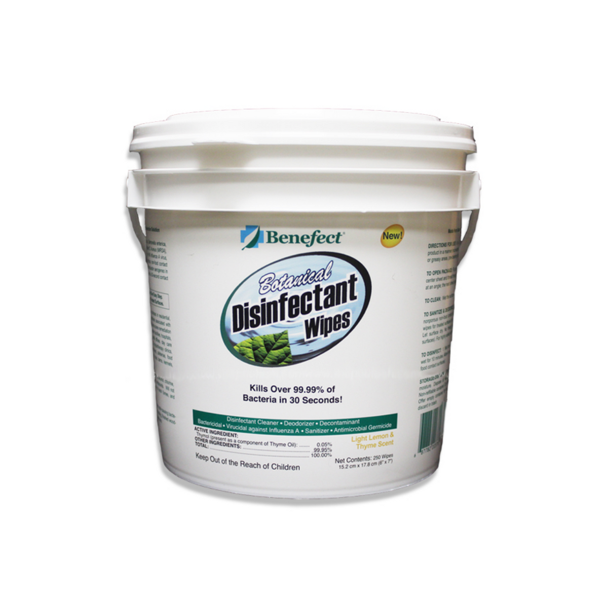 Benefect Botanical Disinfectant Biodegradable Wipes, 250 Wipes — Rise