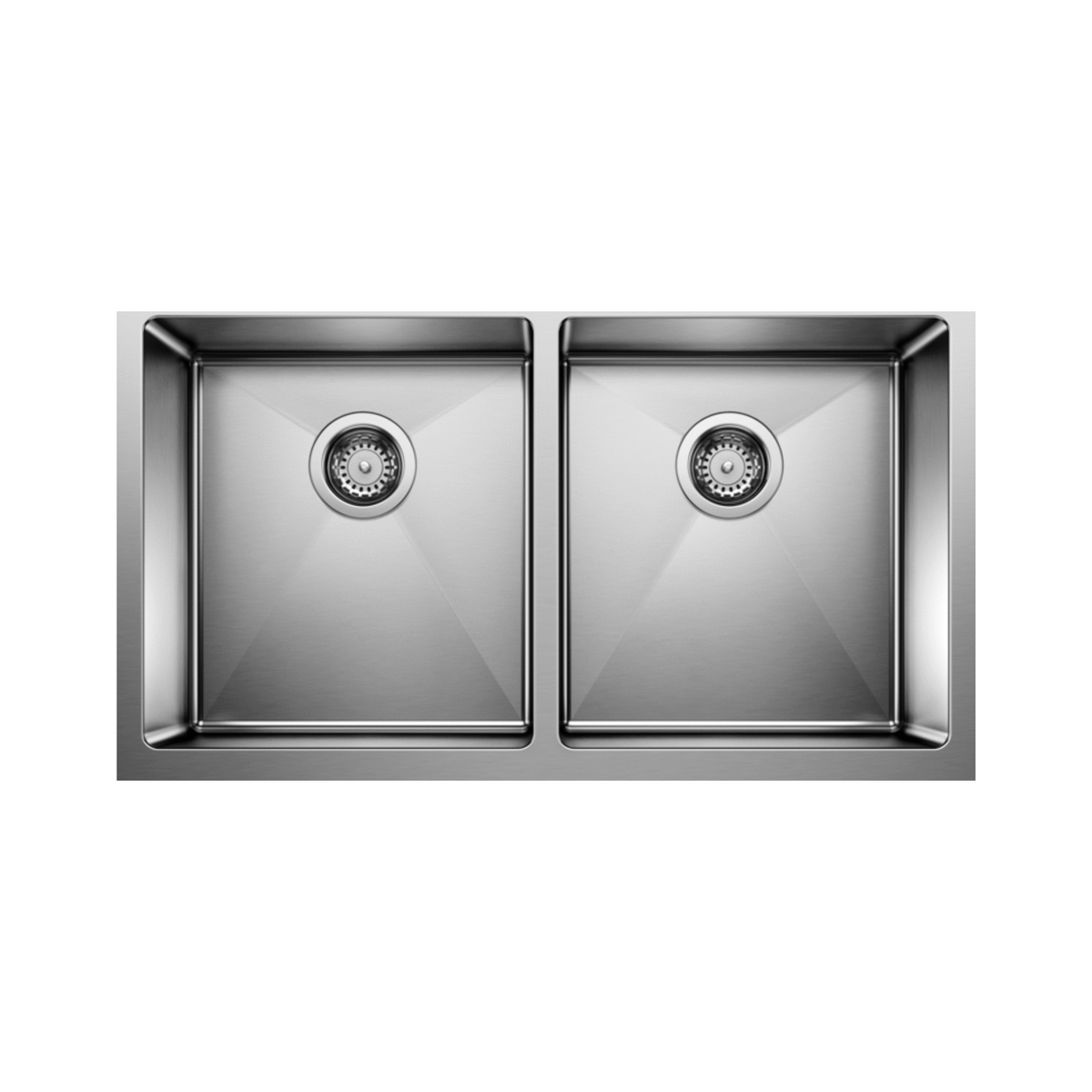 Blanco QUATRUS R15 U 2 Apron Stainless Steel Kitchen Sink — Rise
