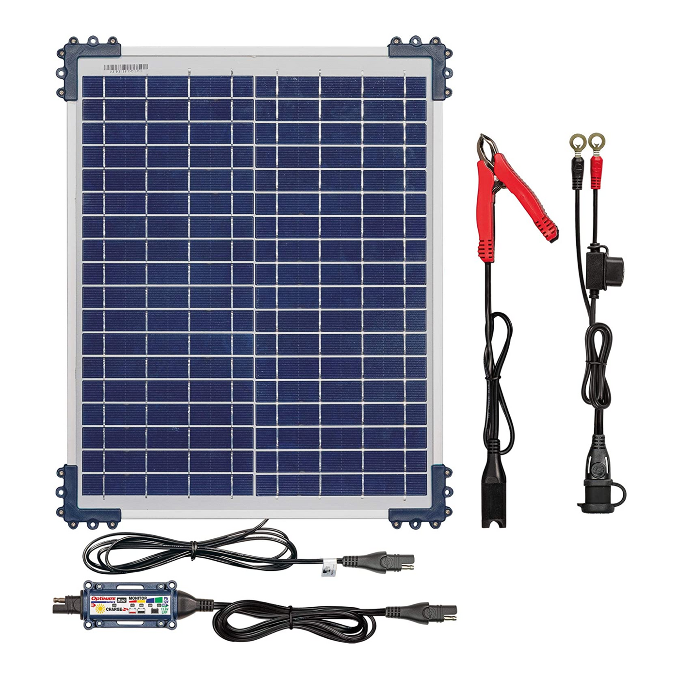 OptiMATE TM-522-D2 Solar Duo + 20W Solar Panel - 6-Step 12V / 12.8V 1 ...