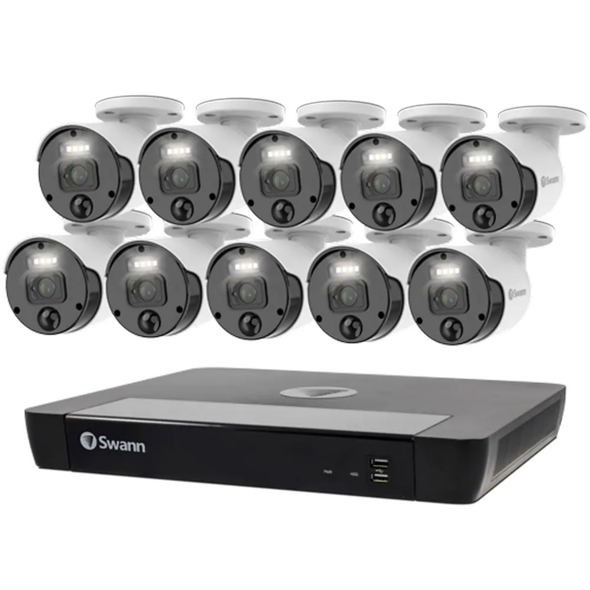 Swann Master 4K Ultra HD 16 Channel 2TB Hard Drive NVR Security System ...