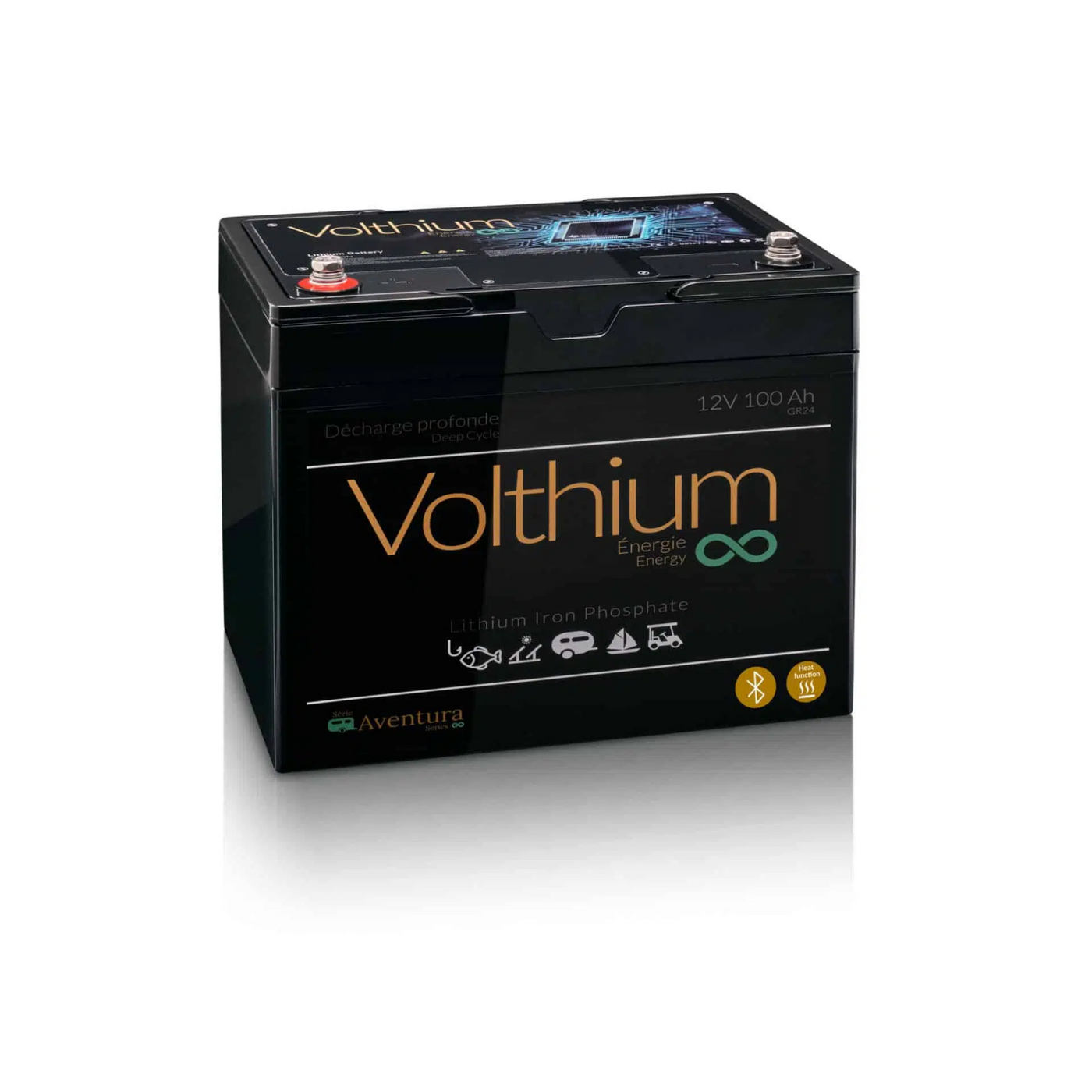Volthium Battery Aventura 12V 100AH - Bluetooth / Self-Heating — Rise