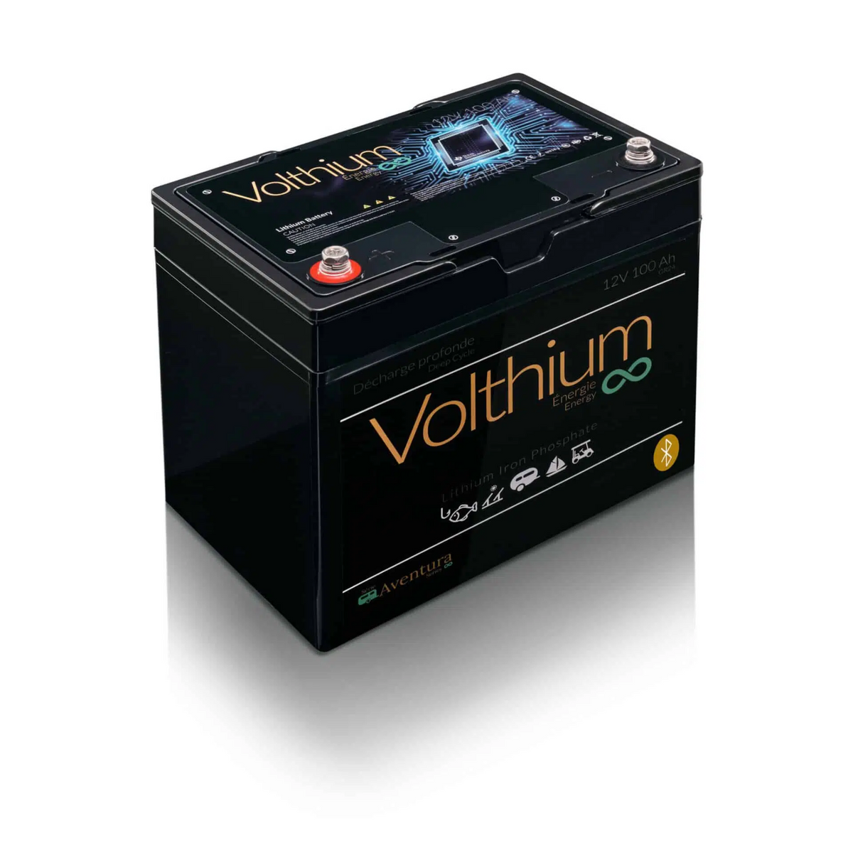 Volthium Battery Aventura 12V 100AH *Bluetooth External* — Rise