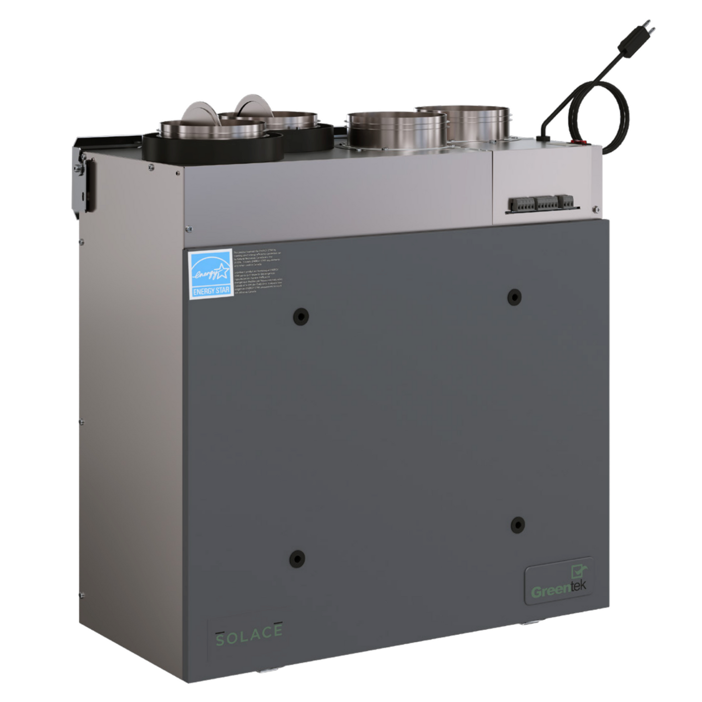Greentek Solace Series Top Port Heat Recovery Ventilators (HRV) — Rise